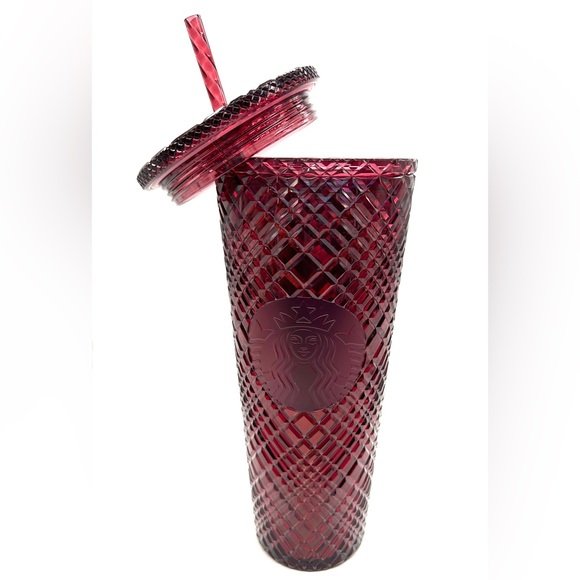 Starbucks | Dining | Starbucks Venti Iced 24oz Studded Ruby Red Tumbler ...